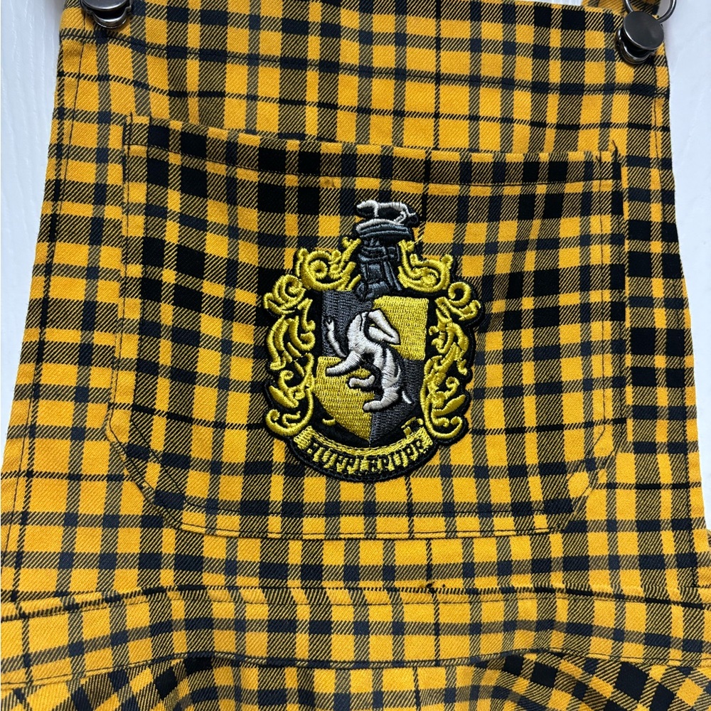 Harry Potter Hufflepuff Yellow Plaid Skirtall Overall… - Gem